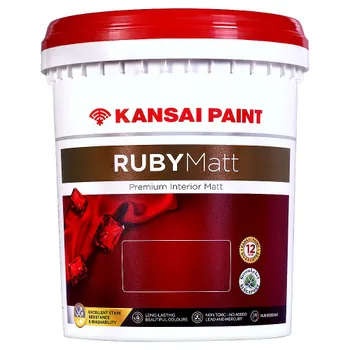 Jual Cat Dinding Kansai Ruby Matt 595 20L Original | Juragan Material